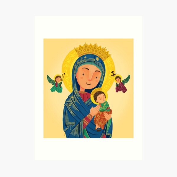 "Our Lady of Perpetual Help" Art Print for Sale by regsilvaart | Redbubble