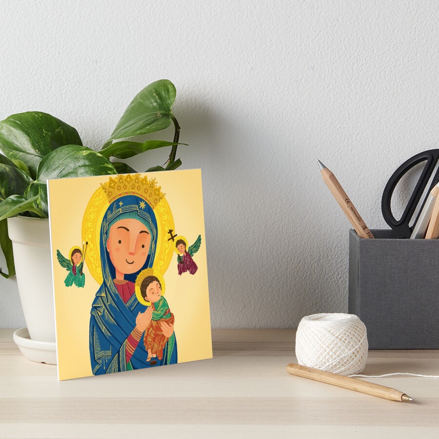 "Our Lady of Perpetual Help" Art Board Print by regsilvaart | Redbubble