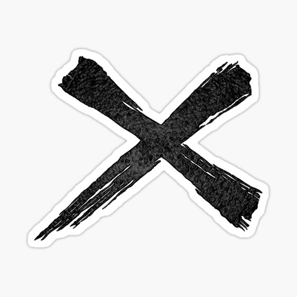 "Earth X Logo- Simple Black" Sticker for Sale by Veraukoion | Redbubble