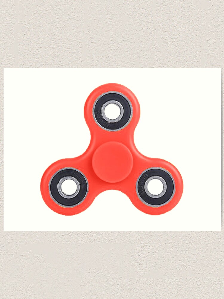 "Red Fidget Spinner" Art Print by Cheesy-Puffs | Redbubble