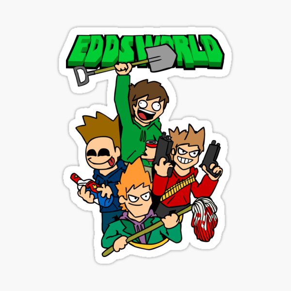 "eddsworld" Sticker for Sale by patricklane11 | Redbubble