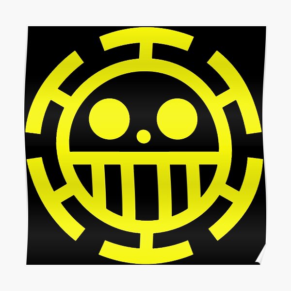 "Heart_Pirates One Piece Logo" Poster for Sale by KimberlySwayzeg ...