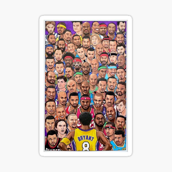 "Mamba vs All Basketball Player" Sticker for Sale by MichaelBK11 ...