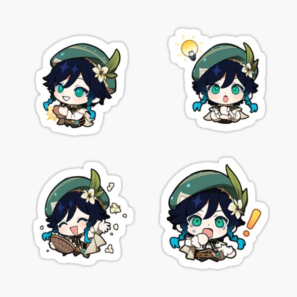 "Venti Genshin Impact Chibi" Sticker for Sale by milkqtea | Redbubble