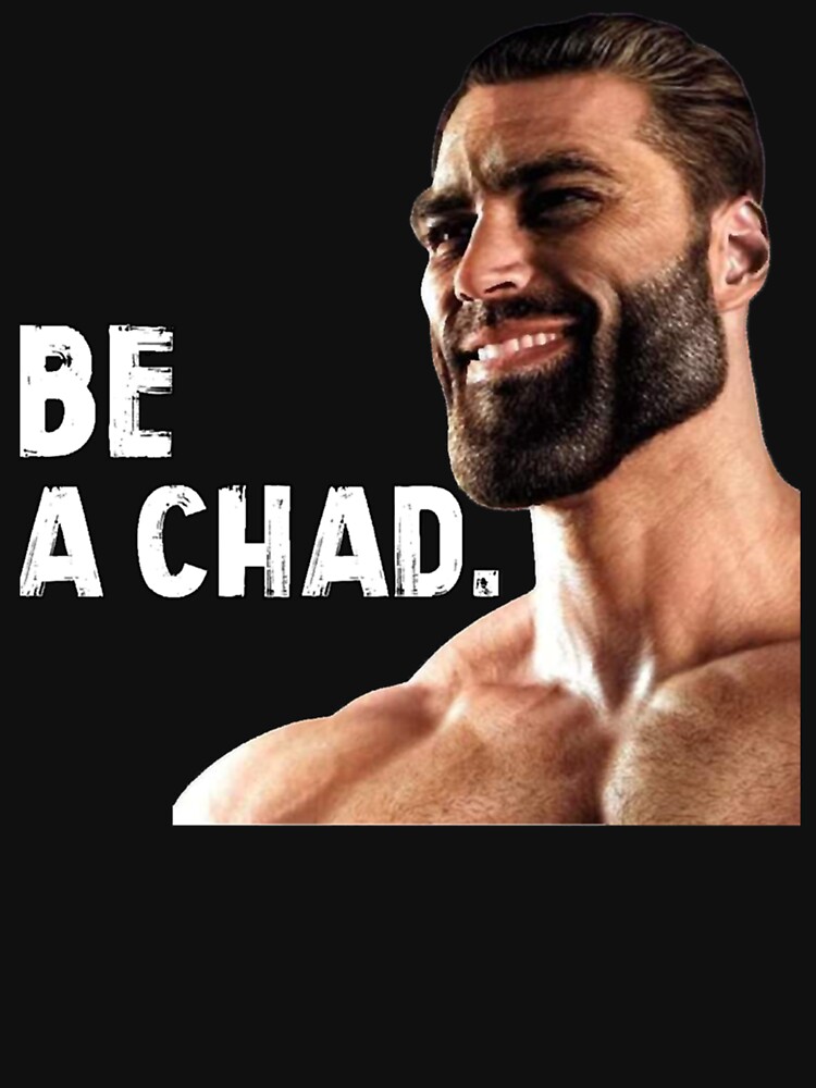 "GigaChad Tri-blend " T-shirt for Sale by LucyOtama | Redbubble ...