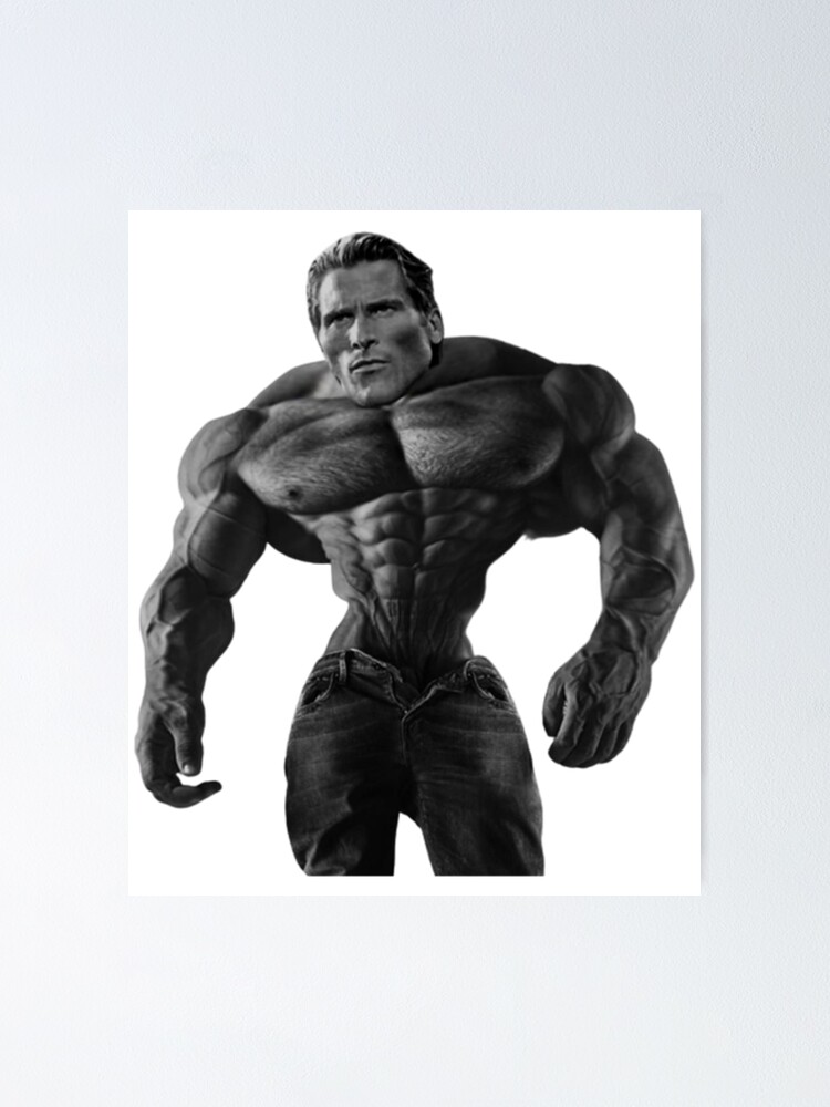 "Gigachad Bateman " Poster for Sale by LucyOtama | Redbubble