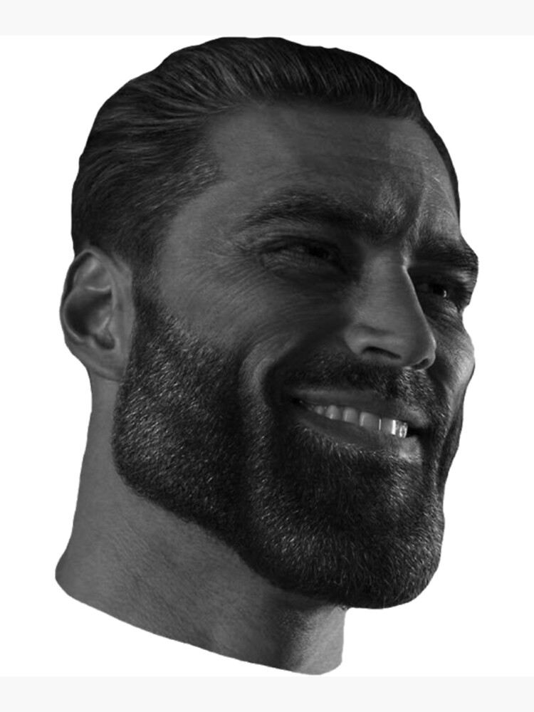 "Gigachad cutout " Poster for Sale by LucyOtama | Redbubble