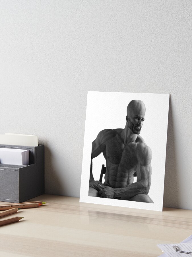"Gigachad Meme " Art Board Print for Sale by LucyOtama | Redbubble