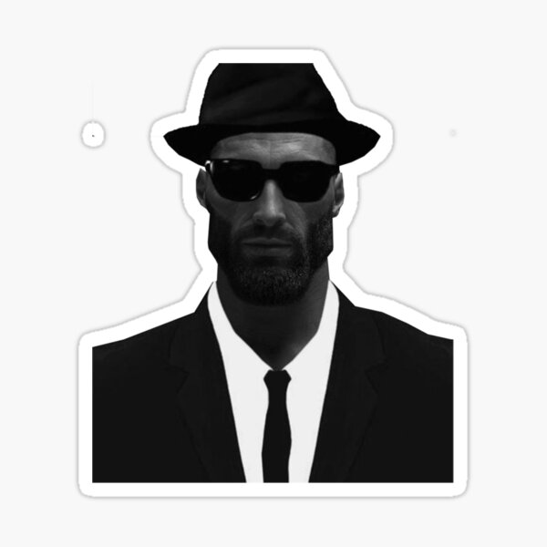 "Gigachad Meme " Sticker for Sale by LucyOtama | Redbubble