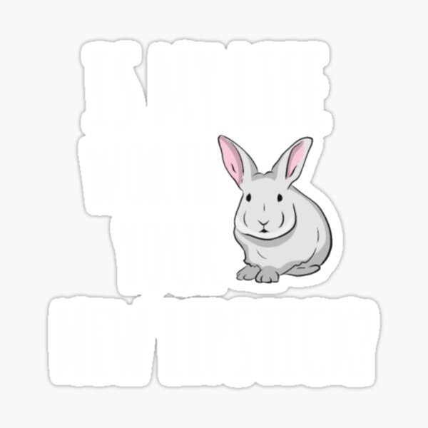 "Stop Animal Testing Rabbit Animal Protection" Sticker for Sale by ...