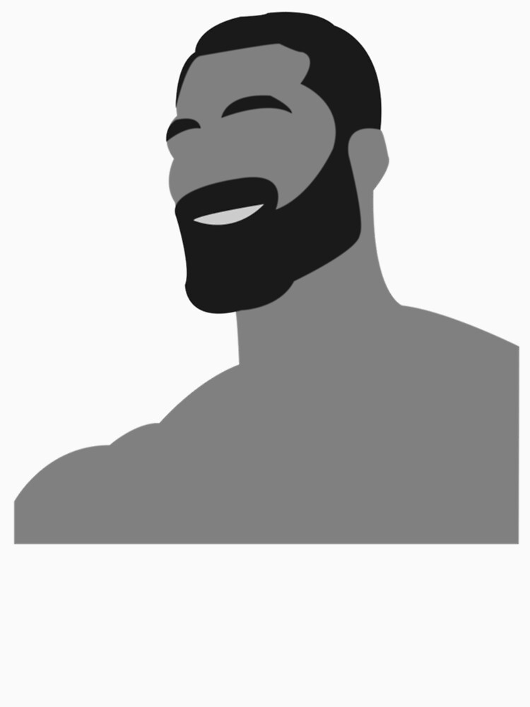 "Gigachad Vector Art " T-shirt for Sale by LucyOtama | Redbubble ...