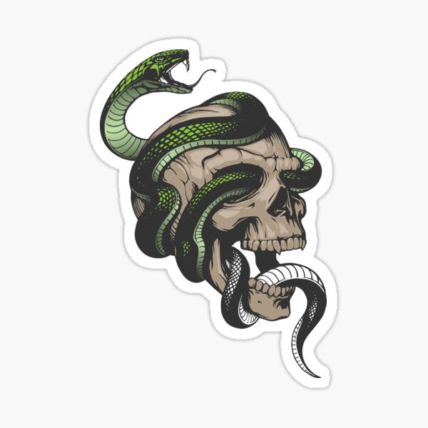 Paper, Party & Kids Papercraft snake sticker skull sticker Ball python ...