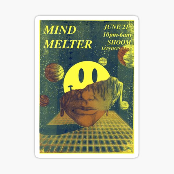 "Mind Melter " Sticker for Sale by ForemanOrlArt | Redbubble