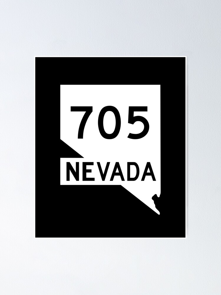 "Nevada State Route SR 705 United States Highway Shield Sign " Poster ...
