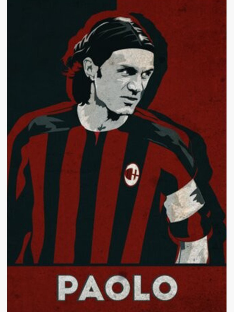 "Paolo Maldini " Sticker for Sale by PeterPugh | Redbubble