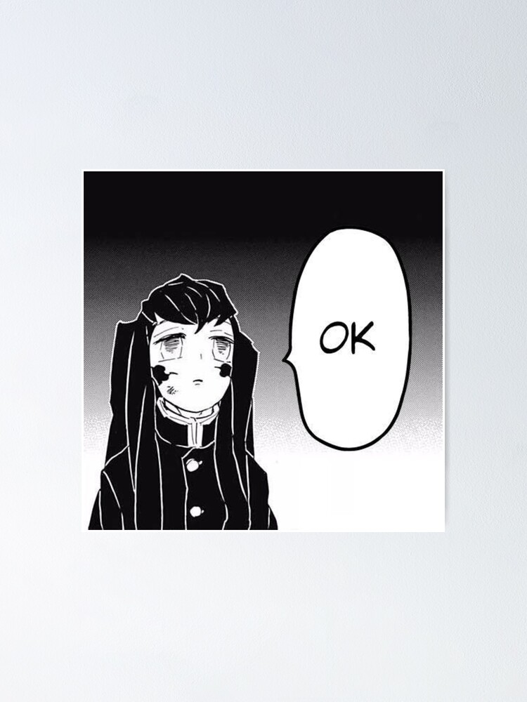 "Muichiro Tokito OK Demon Slayer" Poster for Sale by FISHHEE | Redbubble