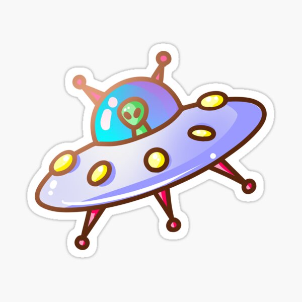 "Alien Spaceship" Sticker for Sale by OMGCutie | Redbubble