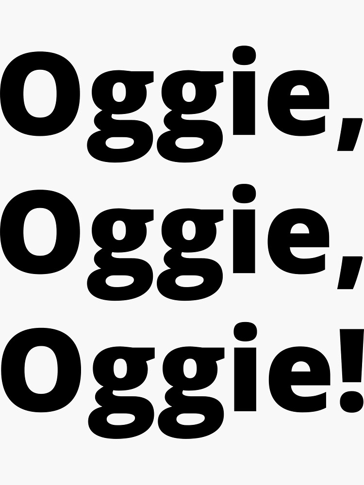 "Oggie, oggie, oggie, Welsh rugby saying." Sticker for Sale by ...