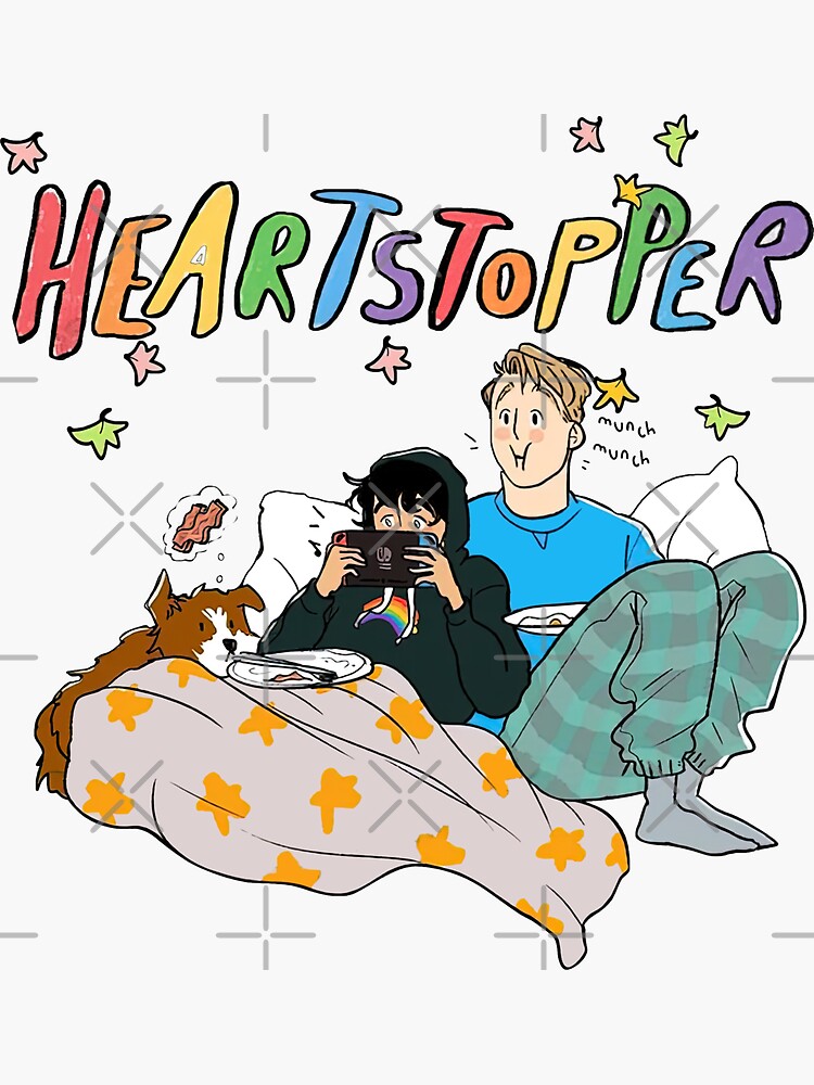 "HEARTSTOPPER" Sticker for Sale by mcsokick | Redbubble