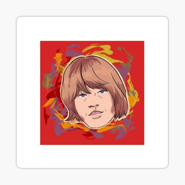 "BRIAN JONES illustration" Sticker for Sale by fabianggbqd06 | Redbubble