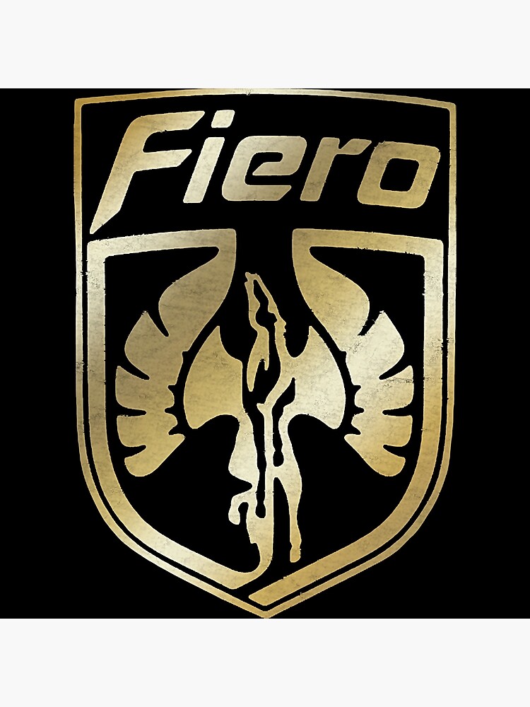 " Gold Pontiac Fiero Logo " Art Print for Sale by Wylliam459 | Redbubble