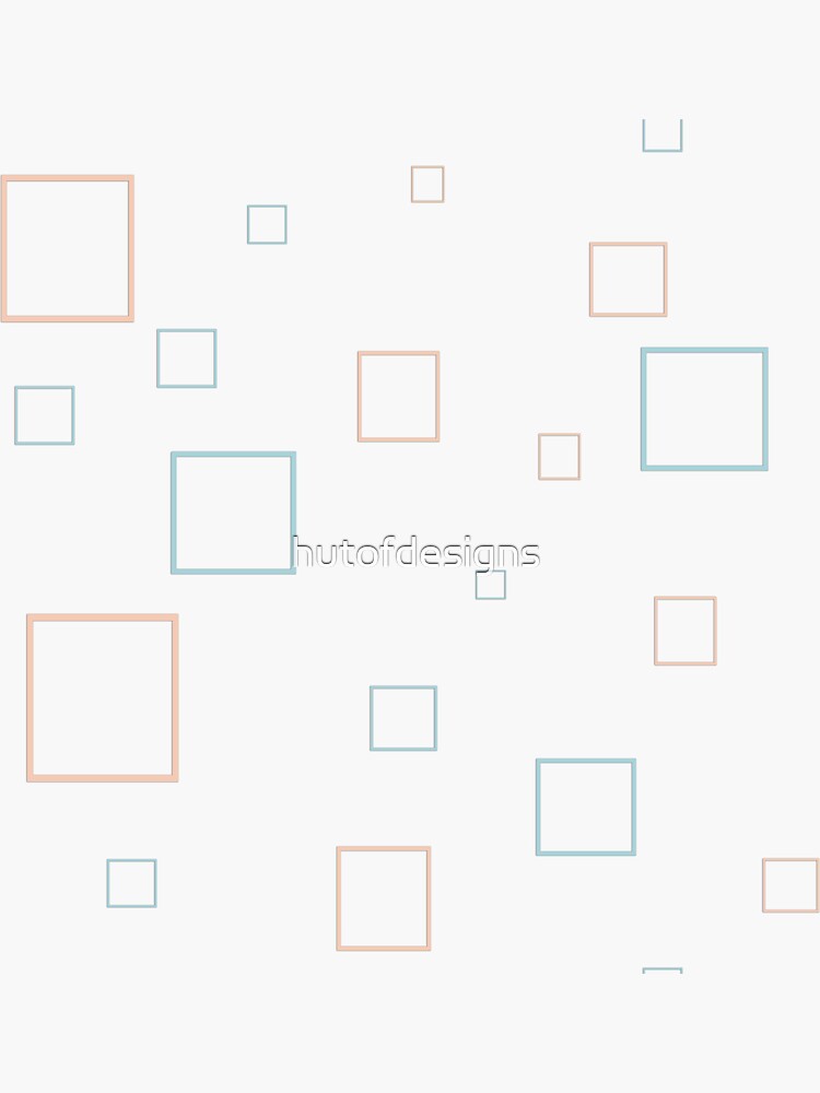 "endless square" Sticker for Sale by hutofdesigns | Redbubble