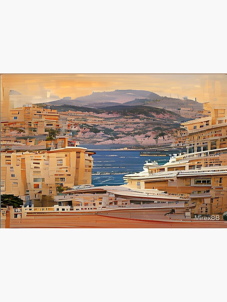 "Monte Carlo, Monaco, artwork" Poster for Sale by Mirex88 | Redbubble