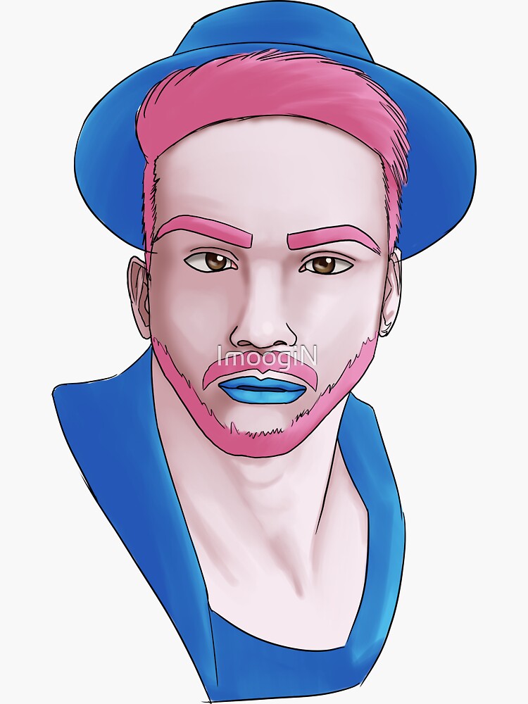 "Trans colour palette art work for Pride" Sticker for Sale by ImoogiN ...