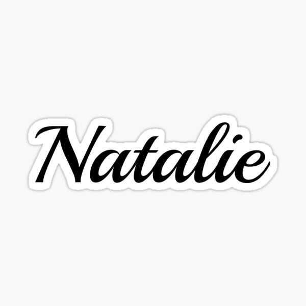 "Natalie" Sticker for Sale by DitaNadiaStore | Redbubble