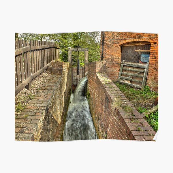 "Sluice gate at the Water Mill" Poster by Catchavista | Redbubble