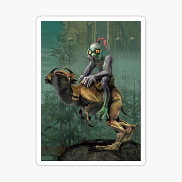 "Oddworld" Sticker for Sale by SOUFIANECIH1 | Redbubble