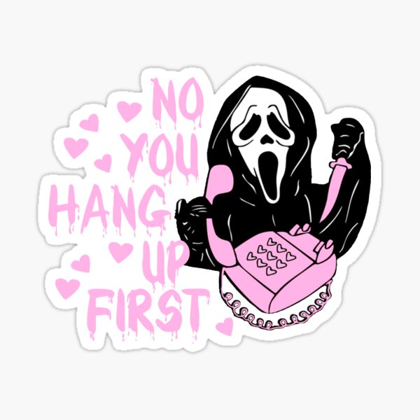 "No you hang up" Sticker for Sale by magicdecor | Redbubble