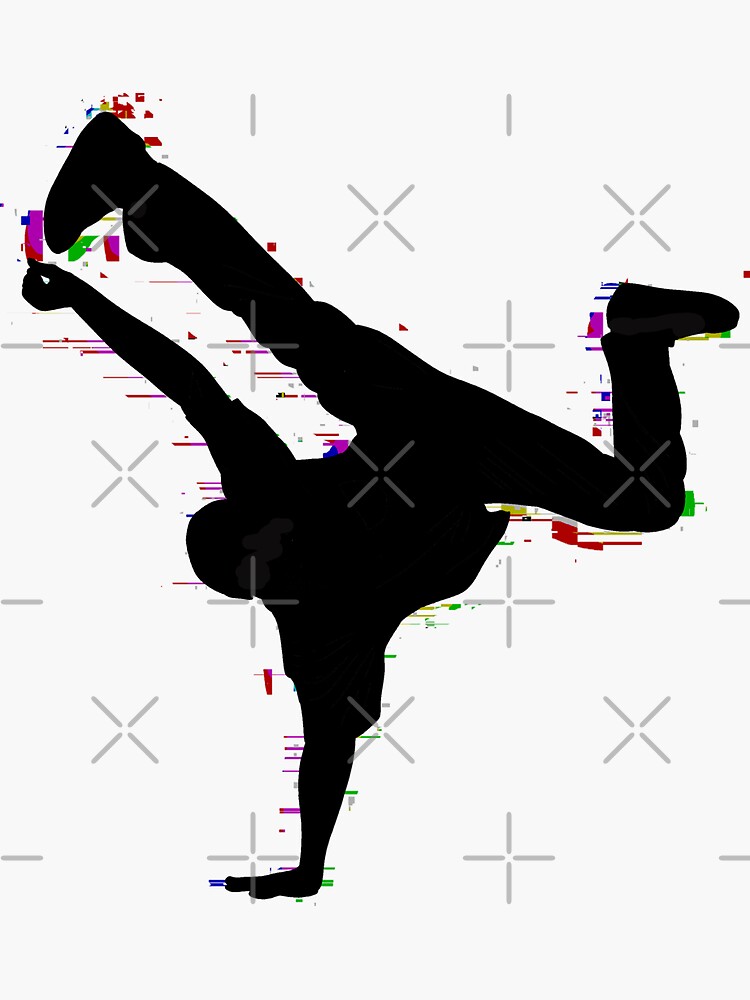 "Breakdancing sticker" Sticker for Sale by Planetrust | Redbubble