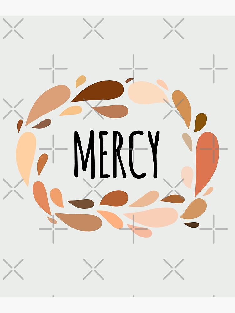 Póster «Mercy - Nombres para Esposa Hija y Niña» de kindxinn | Redbubble