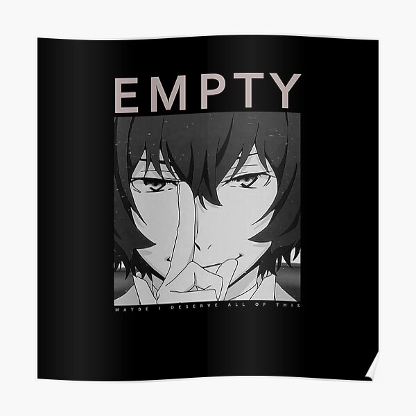 "ANIME STYLE "EMPTY"" Poster for Sale by artistaboutica | Redbubble