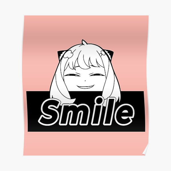 "Anya Smile SUP SLEEVE" Poster for Sale by Alvajahu | Redbubble