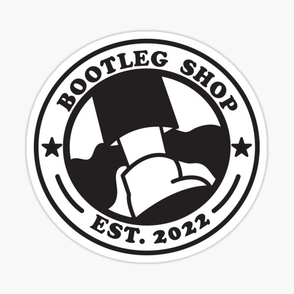 "The BootLegShop logo" Sticker for Sale by TheBootlegShop | Redbubble
