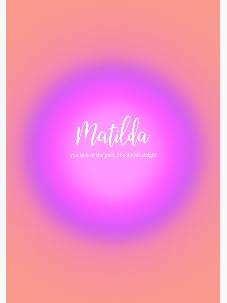 "Matilda - Harry Styles - Harry's House" Sticker for Sale by ...