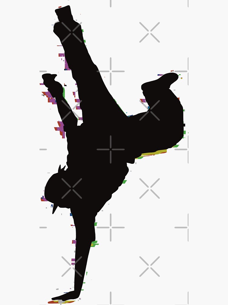 "Breakdancing Streets" Sticker for Sale by Planetrust | Redbubble