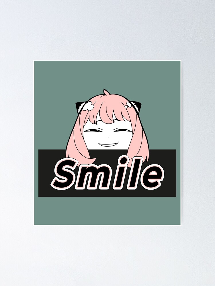 "Anya Smile SUP SLEEVE COLOR" Poster for Sale by Alvajahu | Redbubble