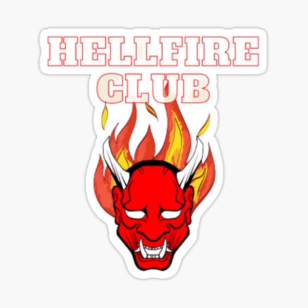 "stranger things - hellfire club inspirational design" Sticker for Sale ...