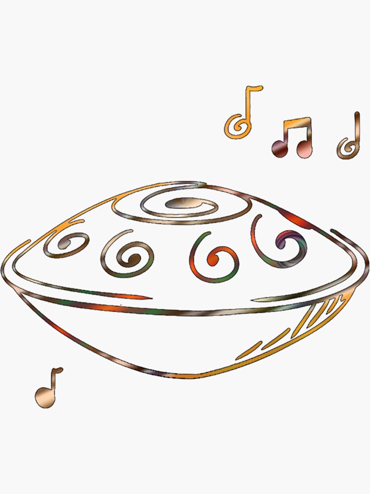 "Handpan Design Classic" Sticker for Sale by HobartFahey | Redbubble