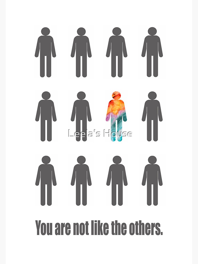 "You are not like the others" Sticker for Sale by purdeybarcelona ...
