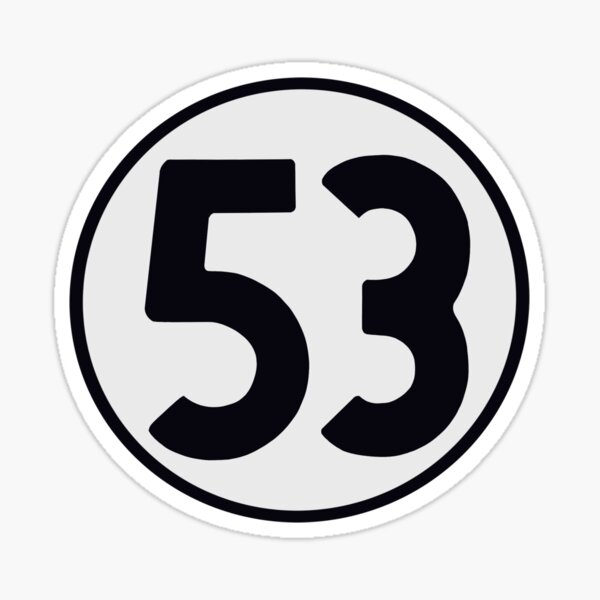 "The Original L87 Love Bug 53 " Sticker by mzzazn | Redbubble