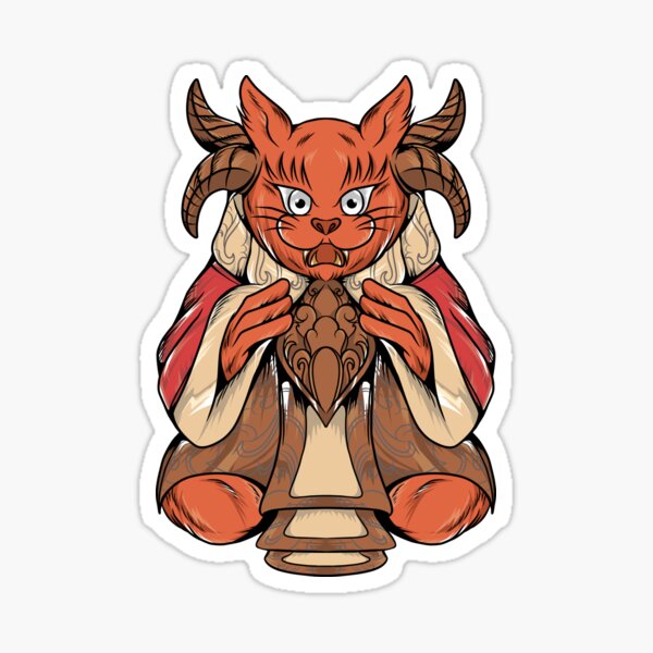 "Meong" Sticker for Sale by atom1 | Redbubble