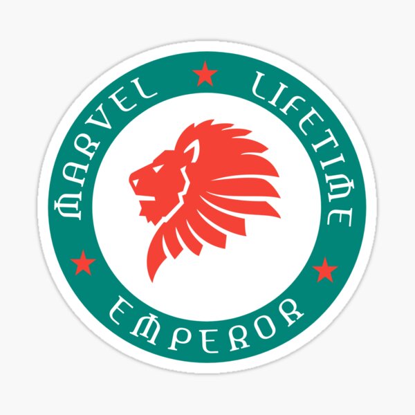 "MARVEL: LIFETIME EMPEROR" Sticker for Sale by AlexRelax | Redbubble