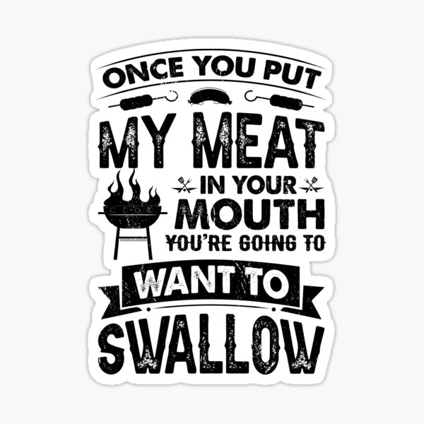 "Funny Barbeque Grillmaster Grilling Meat BBQ Smoker Griller" Sticker ...