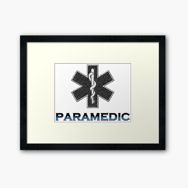 "Paramedic" Framed Art Print for Sale by SafeTfun | Redbubble