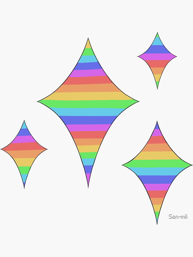 "Rainbow Sparkles " Sticker for Sale by San-mii | Redbubble