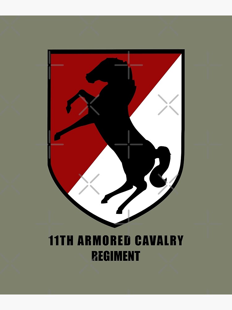 "US Army 11th Armored Cavalry Regiment" Poster for Sale by juliauongdz ...